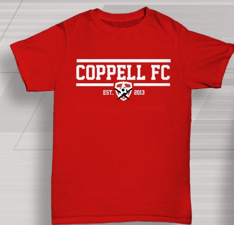 Red Short Sleeve Tee | Coppell FC